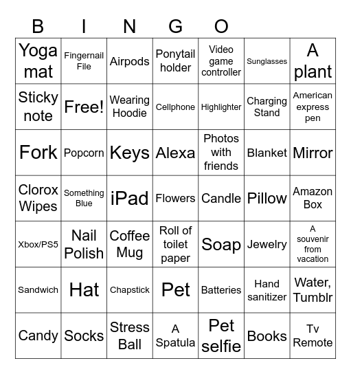 What’s At Your Desk Bingo Card