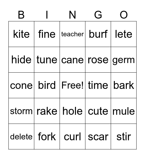 Book 5 Bingo Card