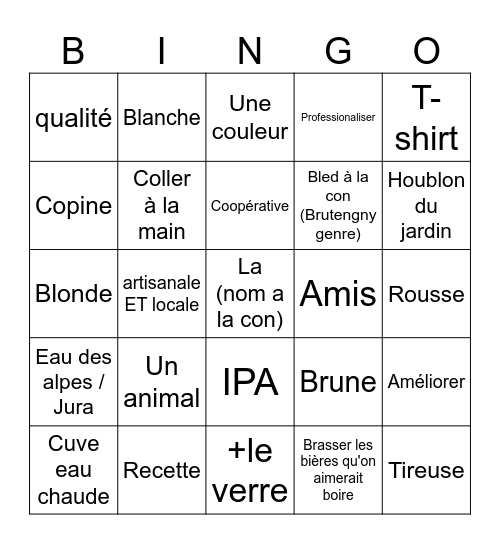 Inutile Bingo Card