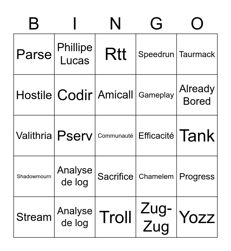 Apply Focus Bingo Card
