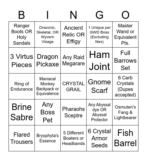 Rusty Spoons Bonanza Bingo Card
