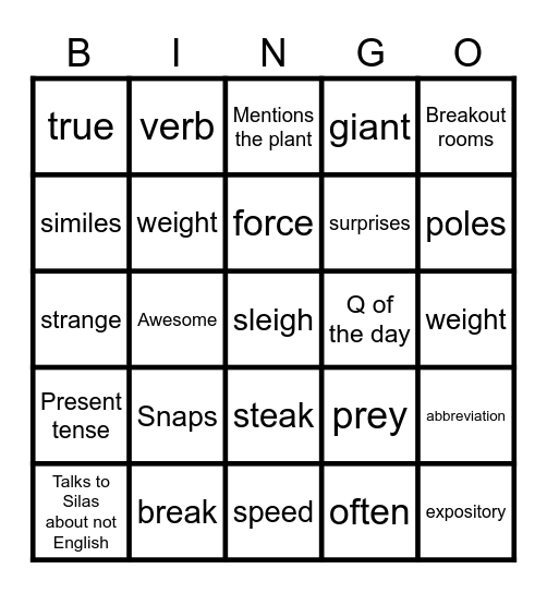 Wonders G2P2 Unit 3 Week 1 Bingo Card