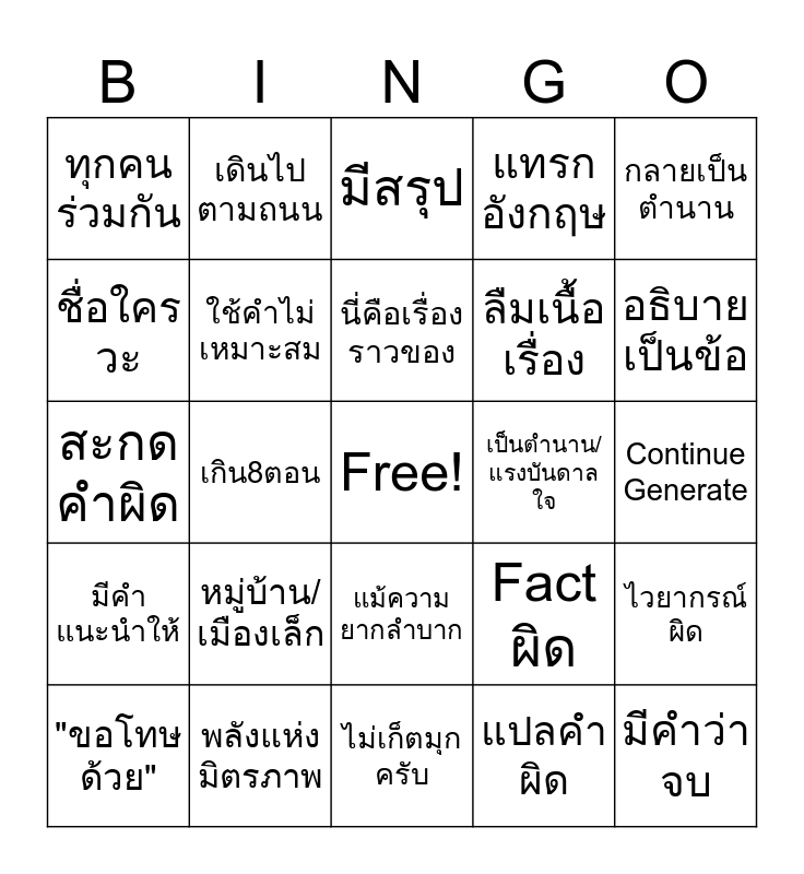 Chatgpt Bingo Th Bingo Card