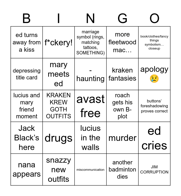 ofmd 2 bingo Card