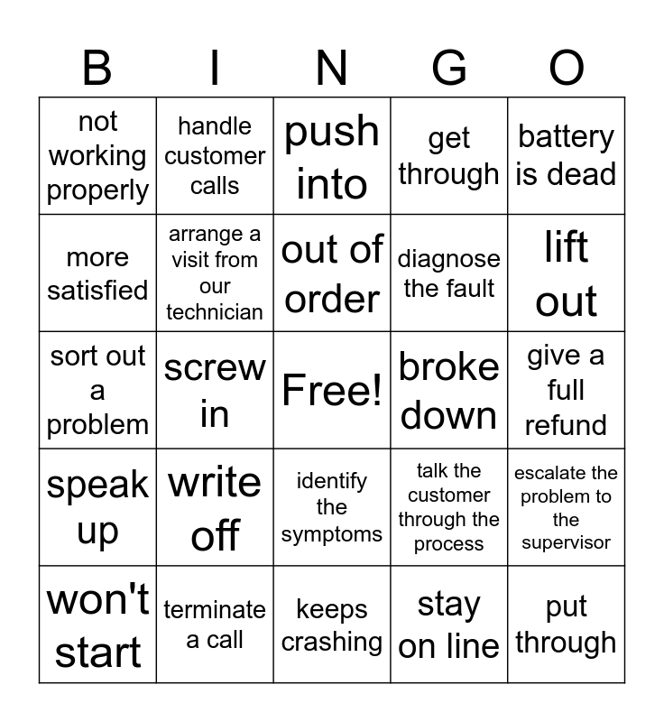 B2 UNIT 2 WORDS Bingo Card