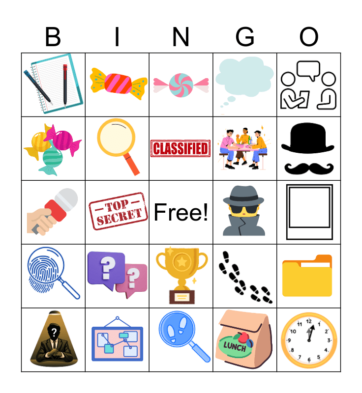 Case of the Missing Trophy Bingo Card