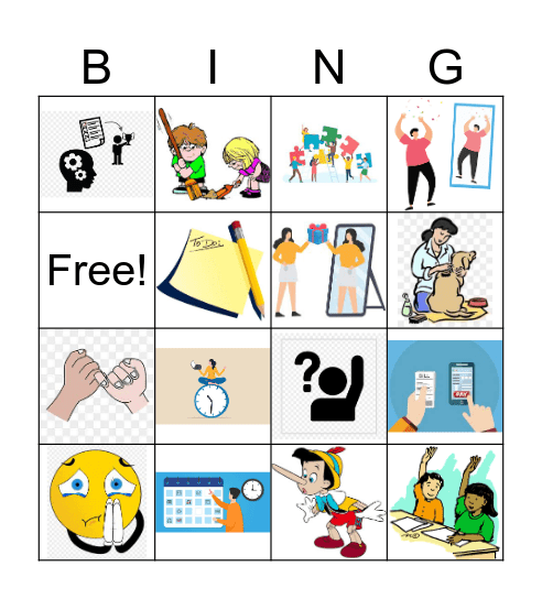Accountability Bingo Card