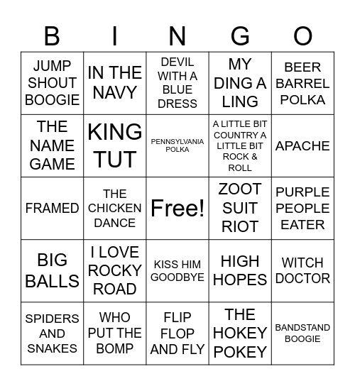 #3- COMPLETELY RANDOM SONGS Bingo Card