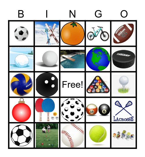 sports Bingo Card