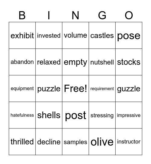 Wilson Steps 1-6 Review Bingo Card