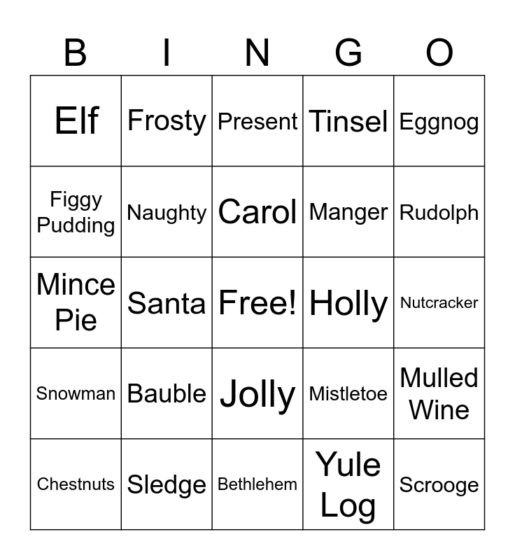 DSST Does Chrimble Bingo Card