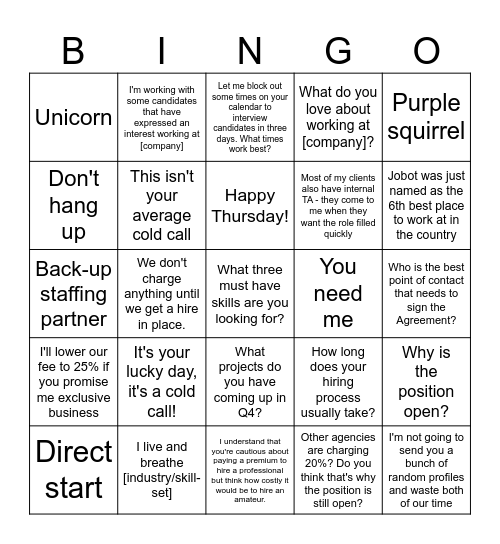 Team Casey Power Hour! Bingo Card