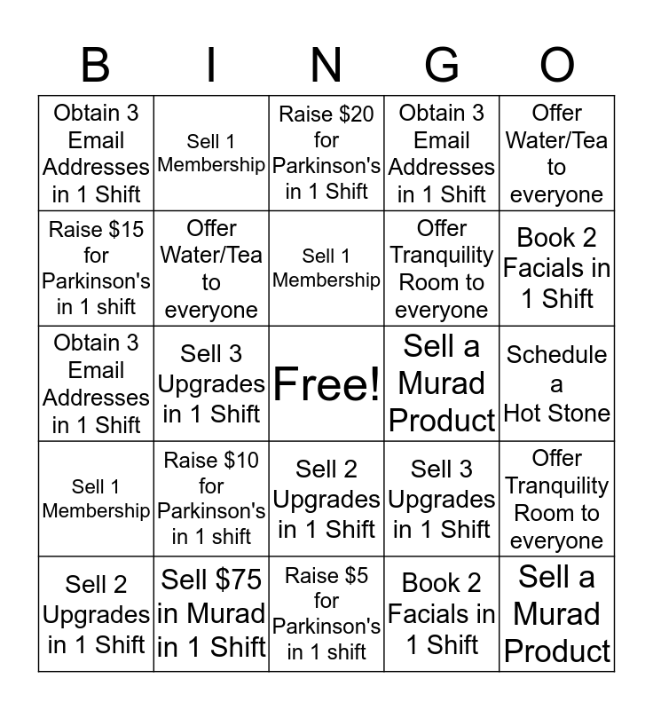 March Bingo Bingo Card