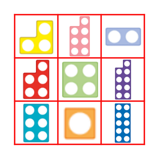 Numicon Bingo Card