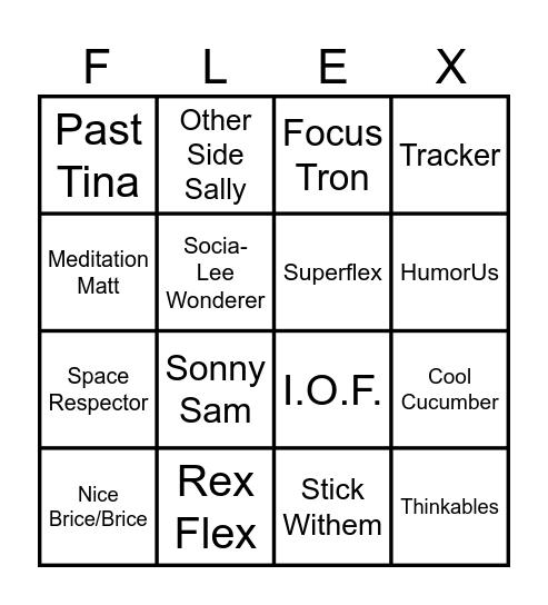 SuperFlex Bingo Card