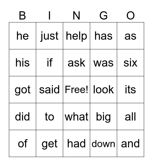 Cumulative HFW thru 3.1 Bingo Card