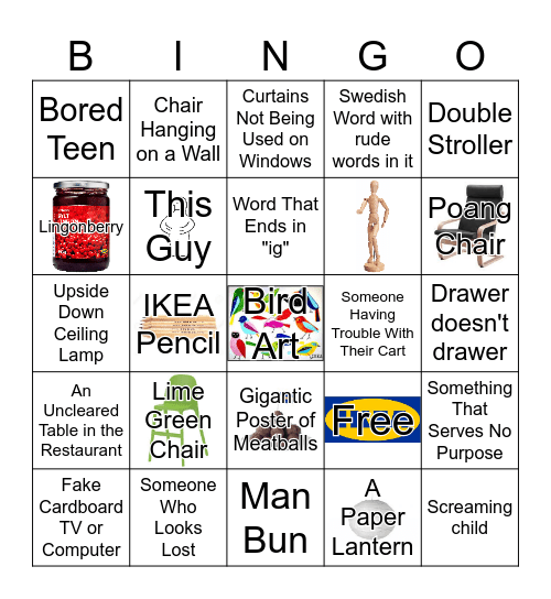 IKEA Bingo Card