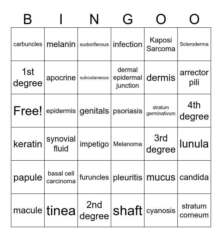 JCFall2023 Ch. 7 Skin Bingo Card