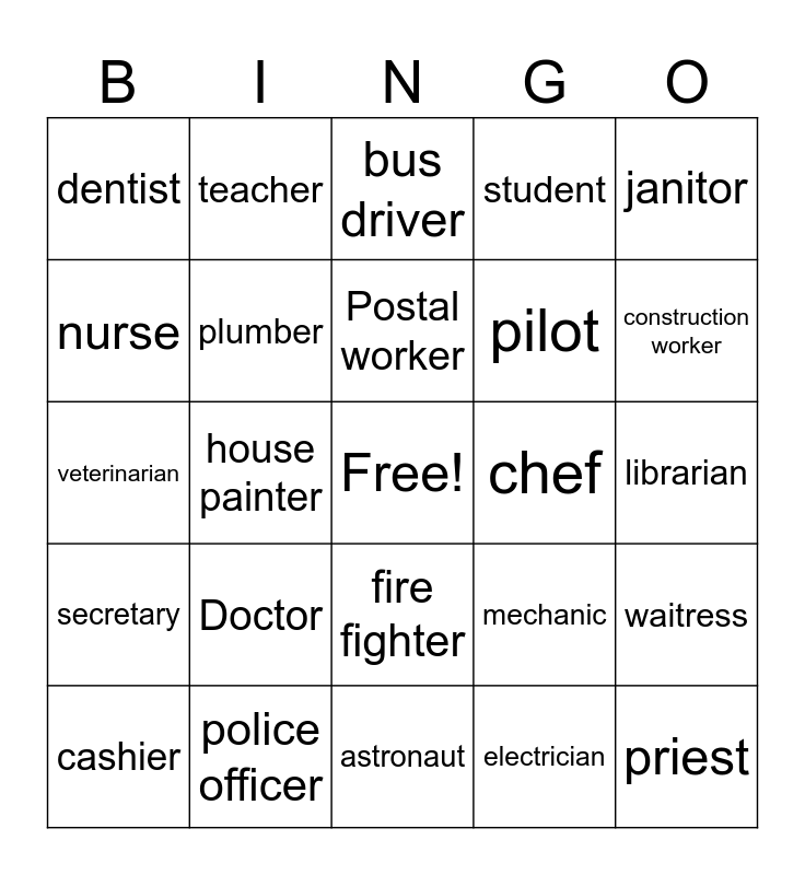 Community Bingo Card