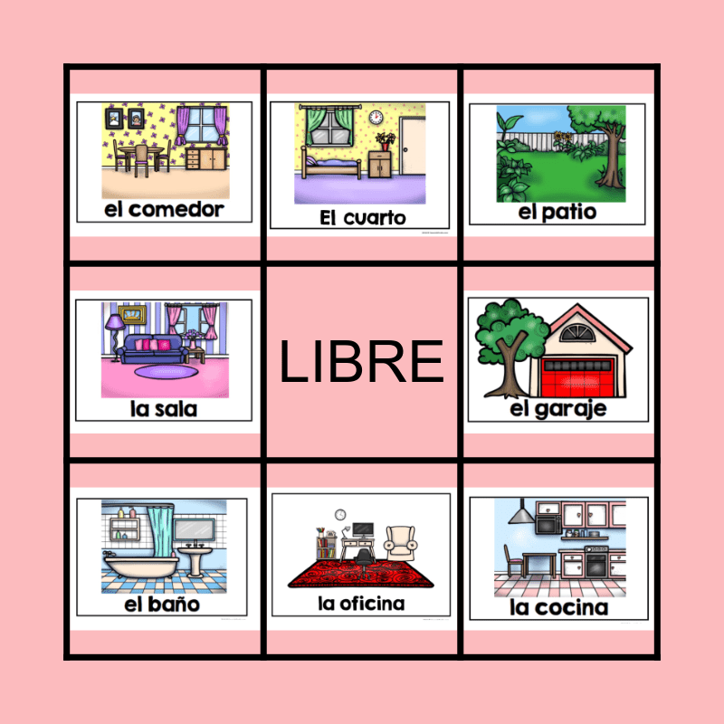 LA CASA Bingo Card