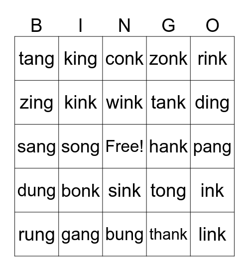 Welded Sounds Bingo Card