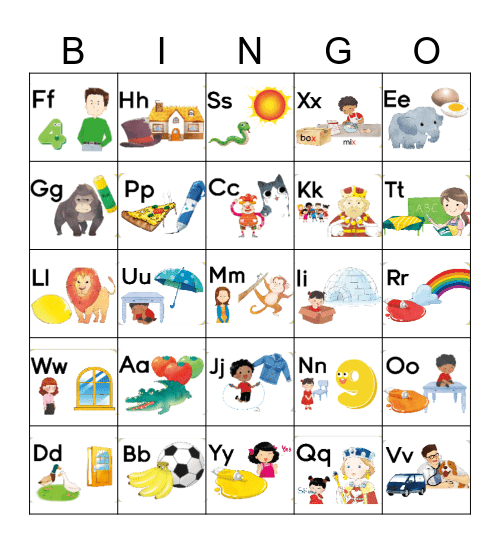 ABCs Bingo Card