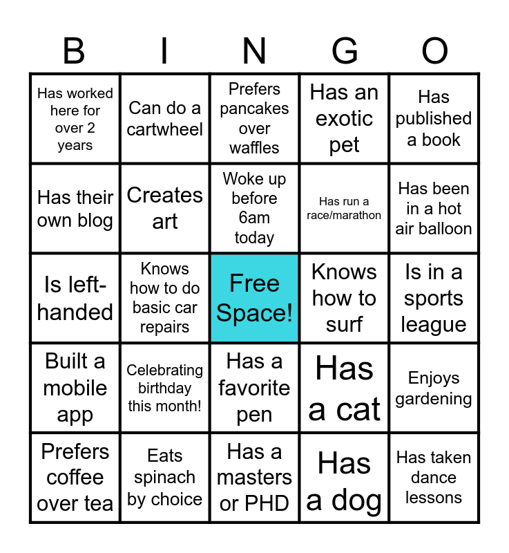 6sense Security Team Bingo Card