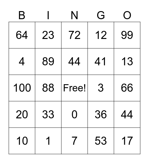 Nombres Premiers et Compose Bingo Card