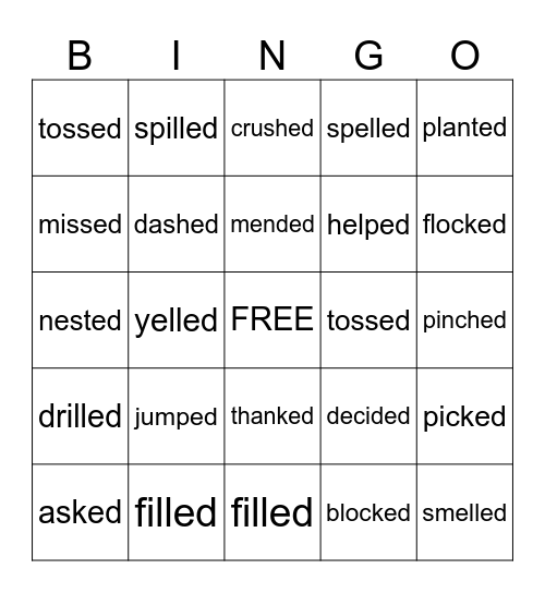 -ed Bingo Card