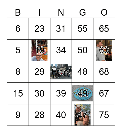 Number Bingo 1-75 Bingo Card