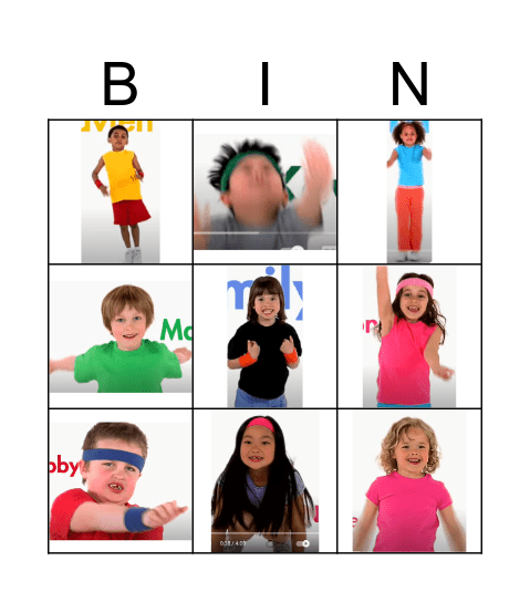 Roll Play Bingo Card