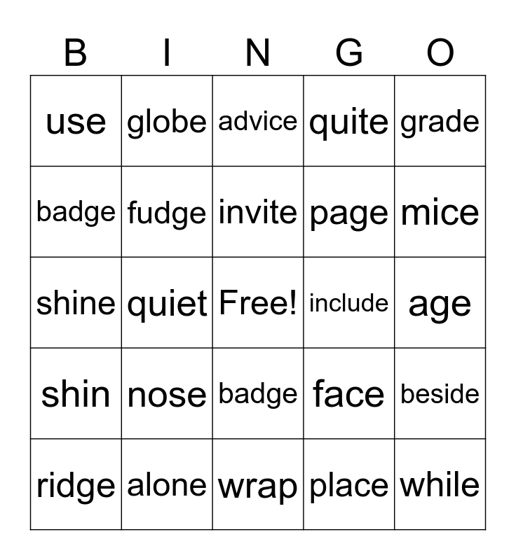 Tri-weekly Bingo 4-6 Bingo Card
