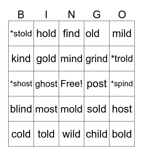 Most Kind Old Bingo Card Most Kind Old Bingo Card