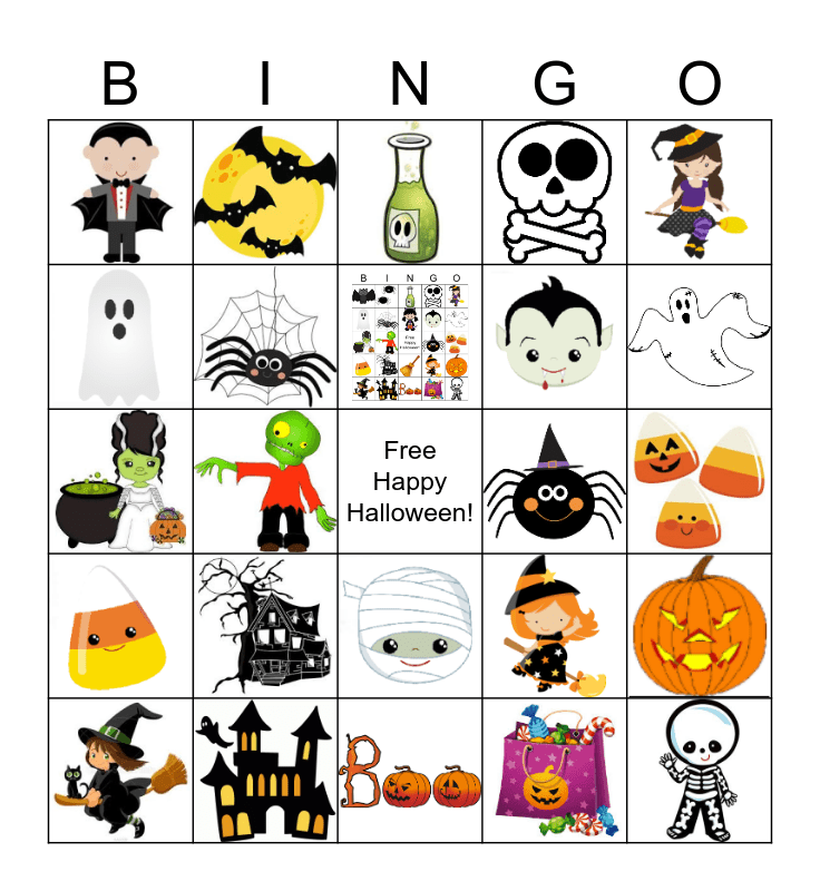 Halloween Bingo Card