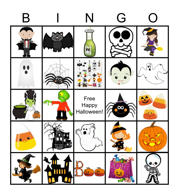 Halloween Bingo Card