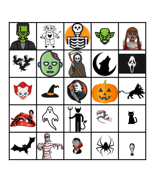 Monster Mash Bingo Card