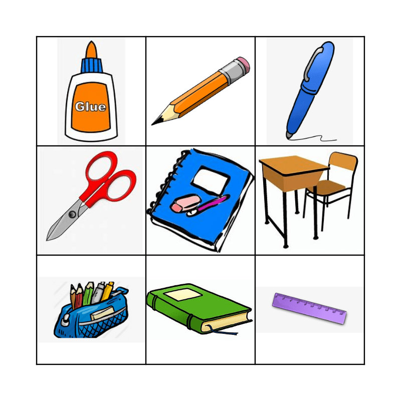 Play Classroom Items Online | BingoBaker