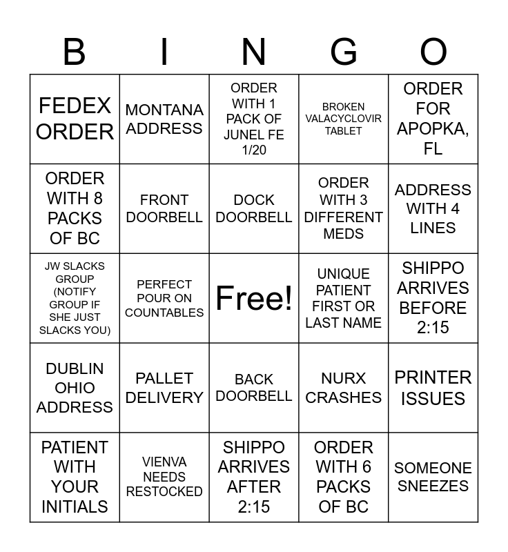 PROPEL OHIO SCAVENGER BINGO Card