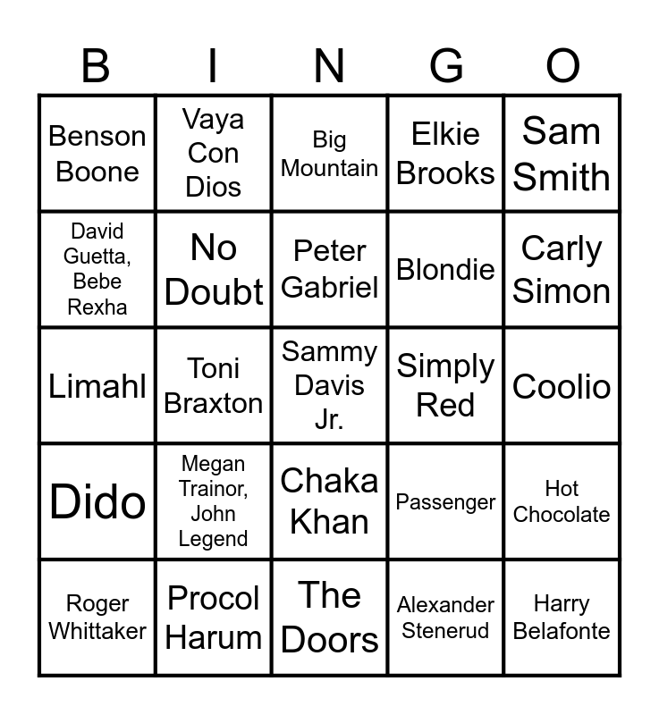 🥶Bingo 49🥶 Bingo Card
