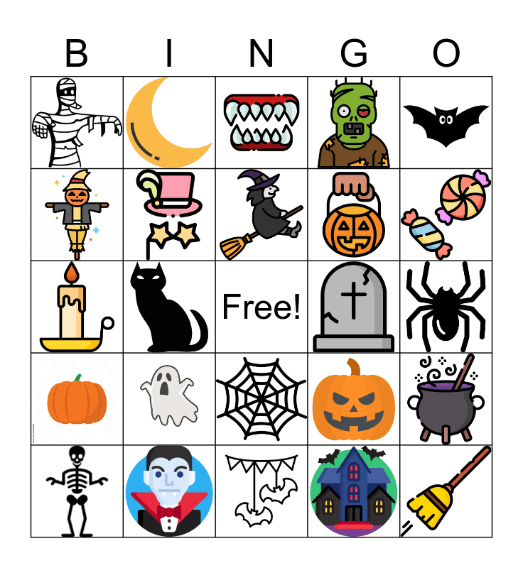 Halloween Bingo Card
