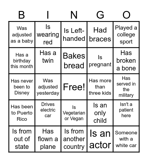 Find Someone Who... Bingo Card