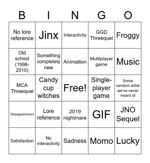 Doodles are over Bingo Card