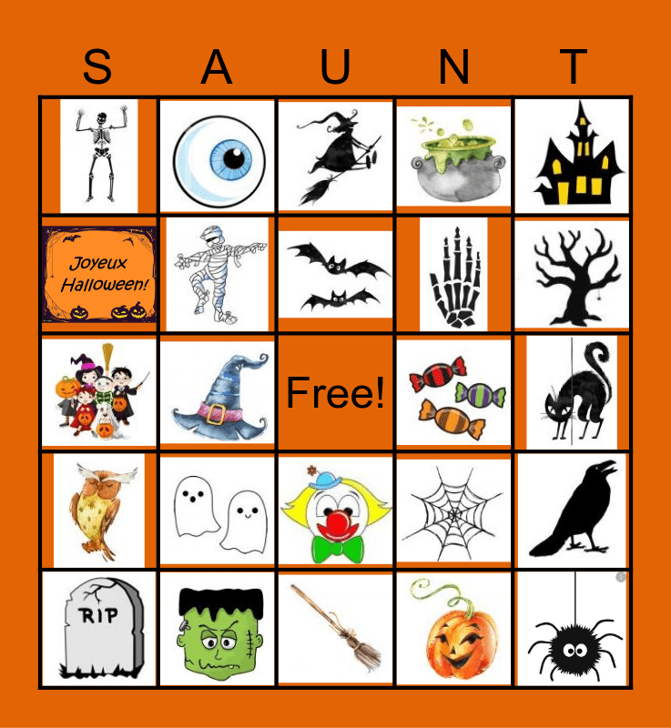 Haunted BINGO Card