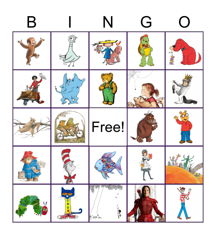 Storybook Bingo Card