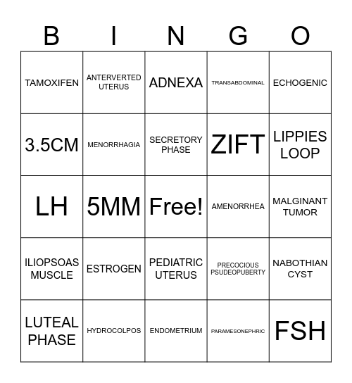 GROUP 1 Bingo Card