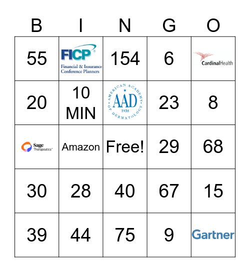 Number Bingo 1-25 Bingo Card