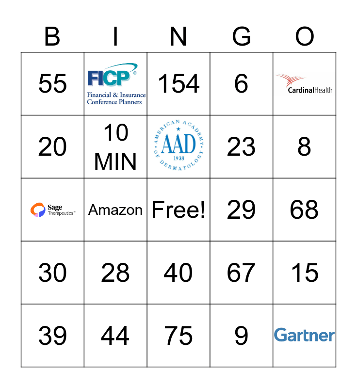 Number Bingo 1-25 Bingo Card