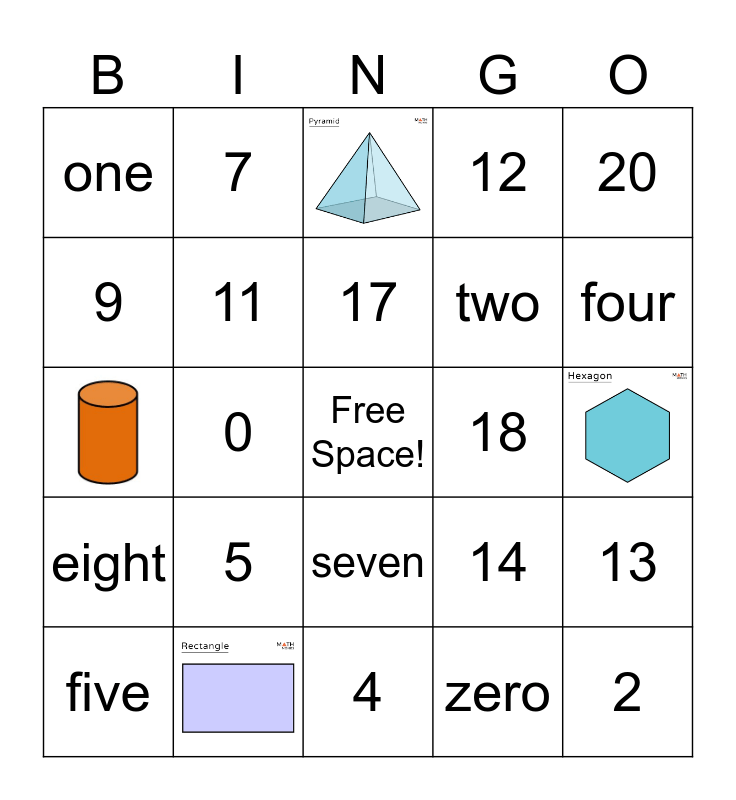 TK/K Fluency Bingo Card