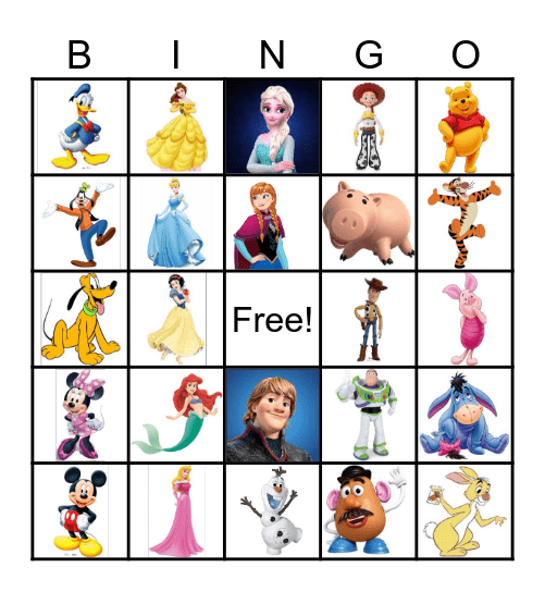 Disney Bingo Card
