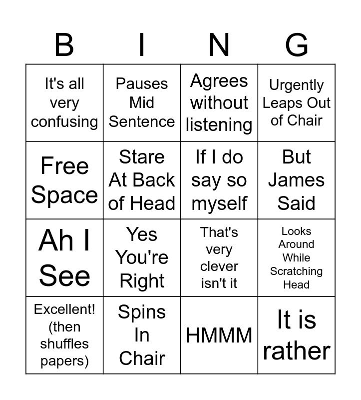 It's All Very Confusing Bingo Card